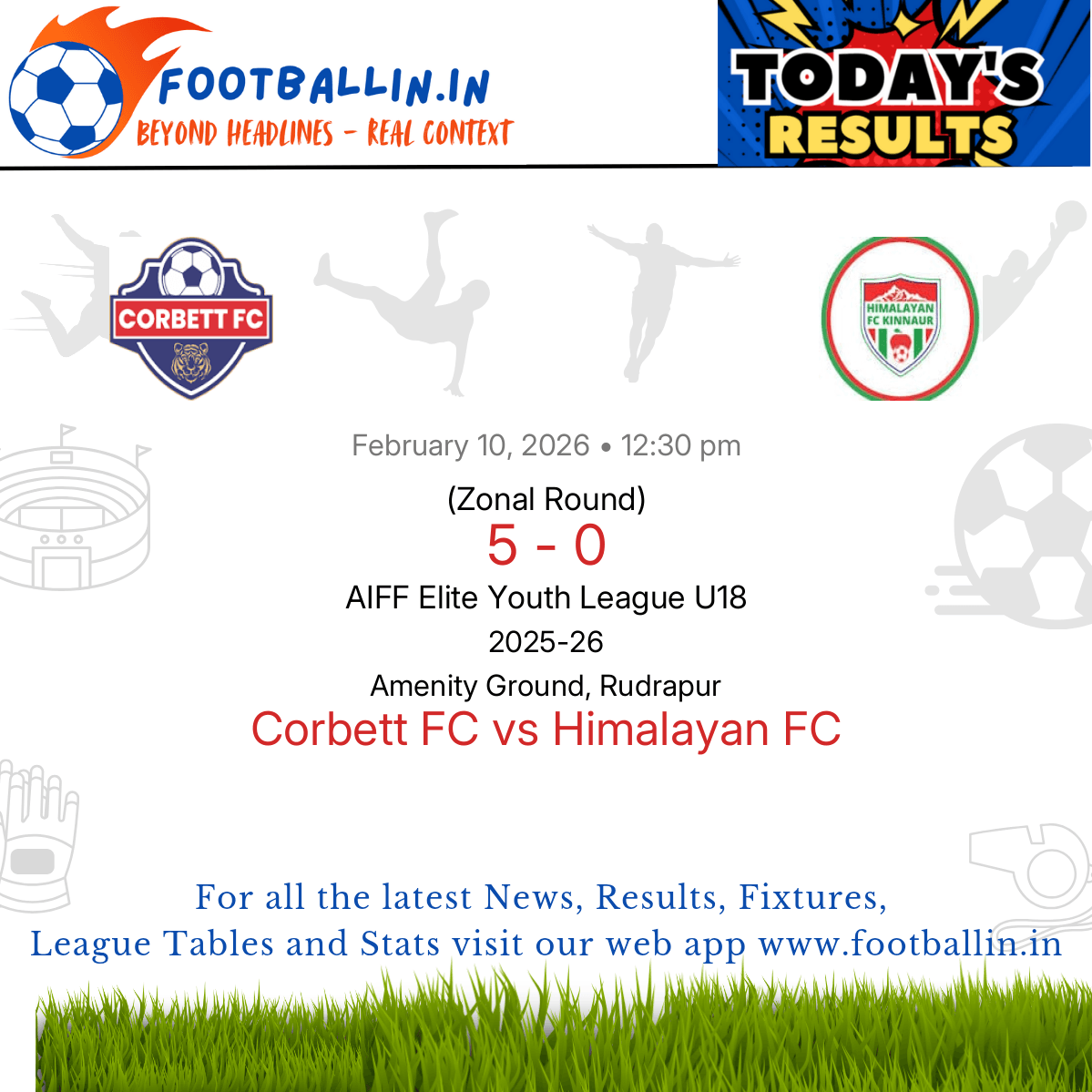 ⚔️ Total domination! Corbett FC 5-0 Himalayan FC | Results, Fixtures ...